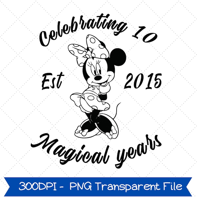Mickey Minnie Anniversary Png, Disney Celebrating Magical Years Png ...