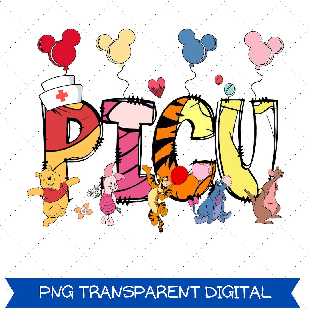Disney PICU Nurse Pediatric Nurse Png, Winnie the Pooh Peds School ...