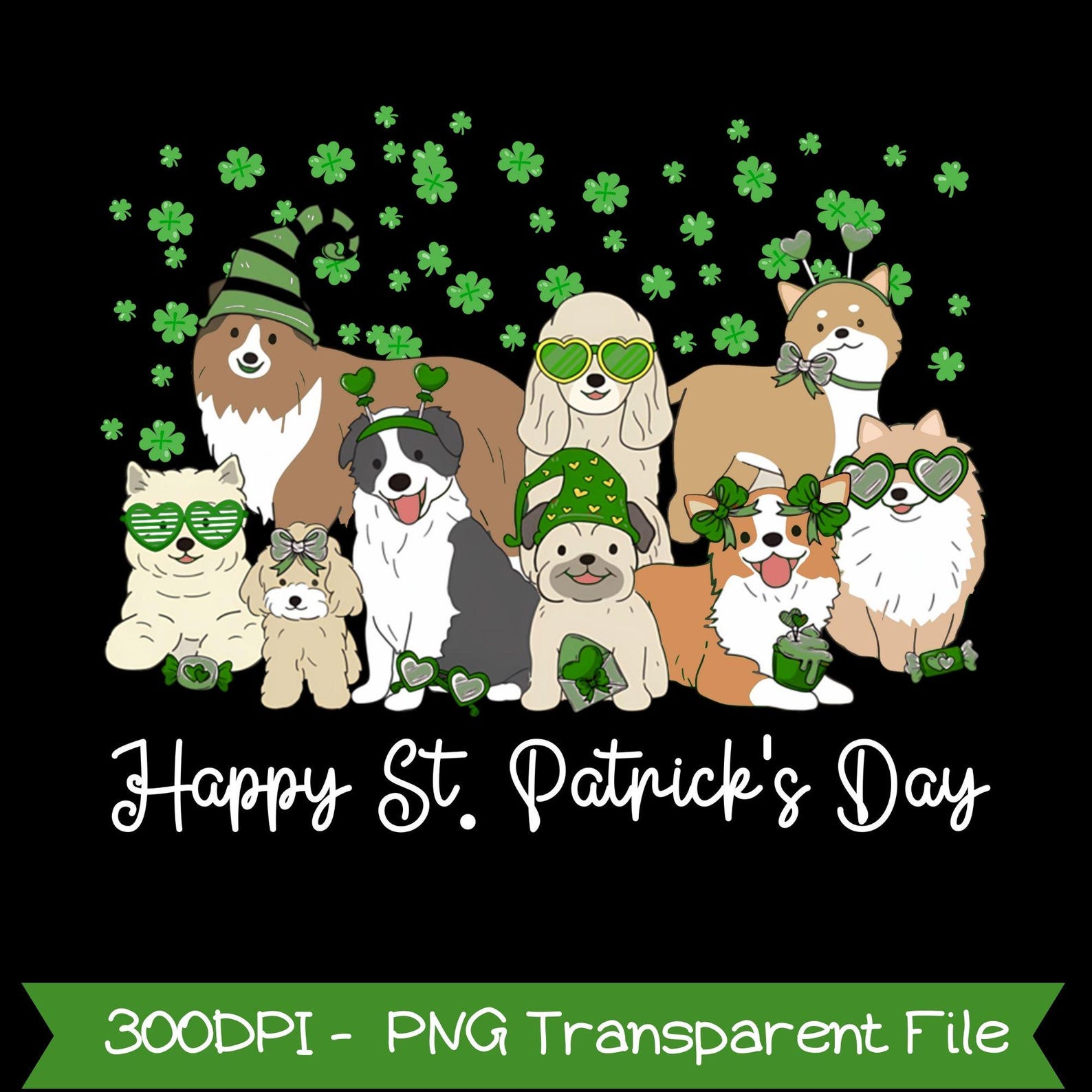 Dog St Patricks Day Png, Dog Mom Png, St Patrick's Day Png, St Patrick ...