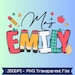 Personalized Teacher Png, Custom Teacher Name Png, Back to School Png ...