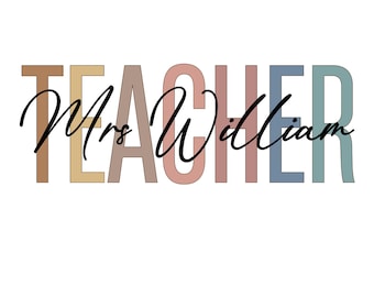 Custom Teacher Png, Teacher Team Png,personalized School Png,teacher ...