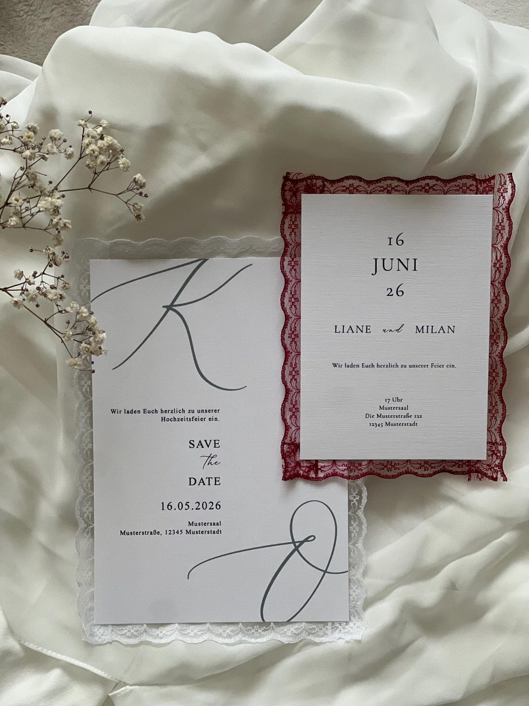 Invitation Card | Wedding Invitation Card | Wedding Card | DIN A5 | DIN ...