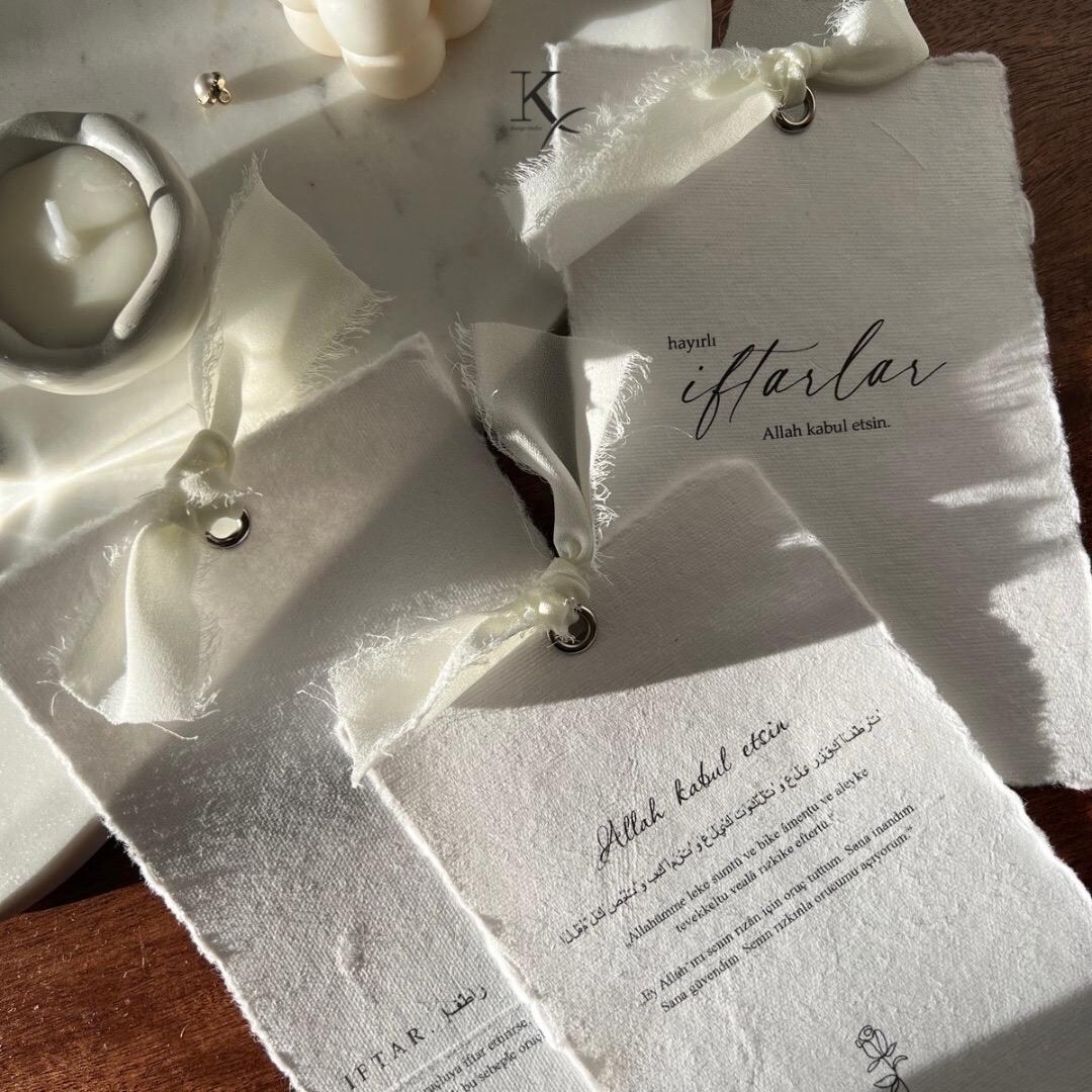Ramadan Place Cards With Ribbon | DIN A6 - Etsy