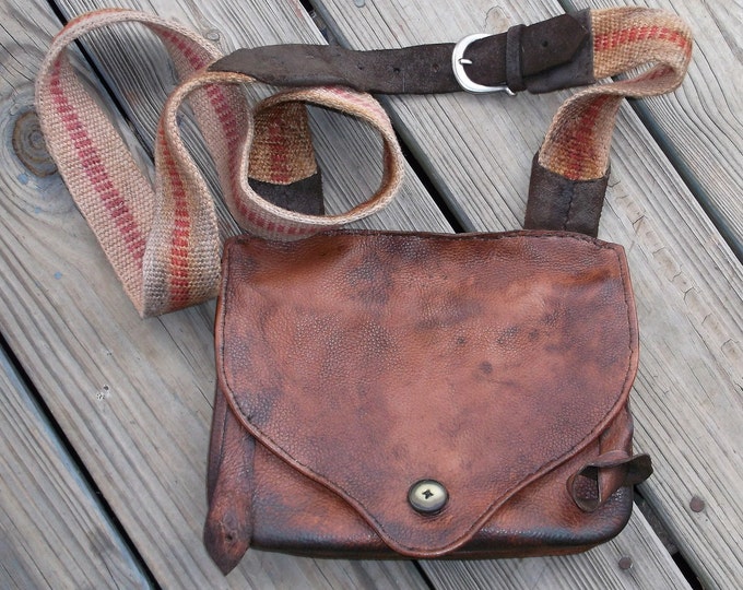 Double Pouch Mountain Man Possibles Bag With Powder Horn Straps - Etsy