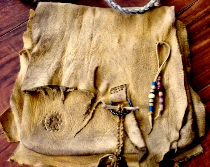 Primitive Mountain Man Possibles Bag or Grungy Messenger Bag of Raggedy ...