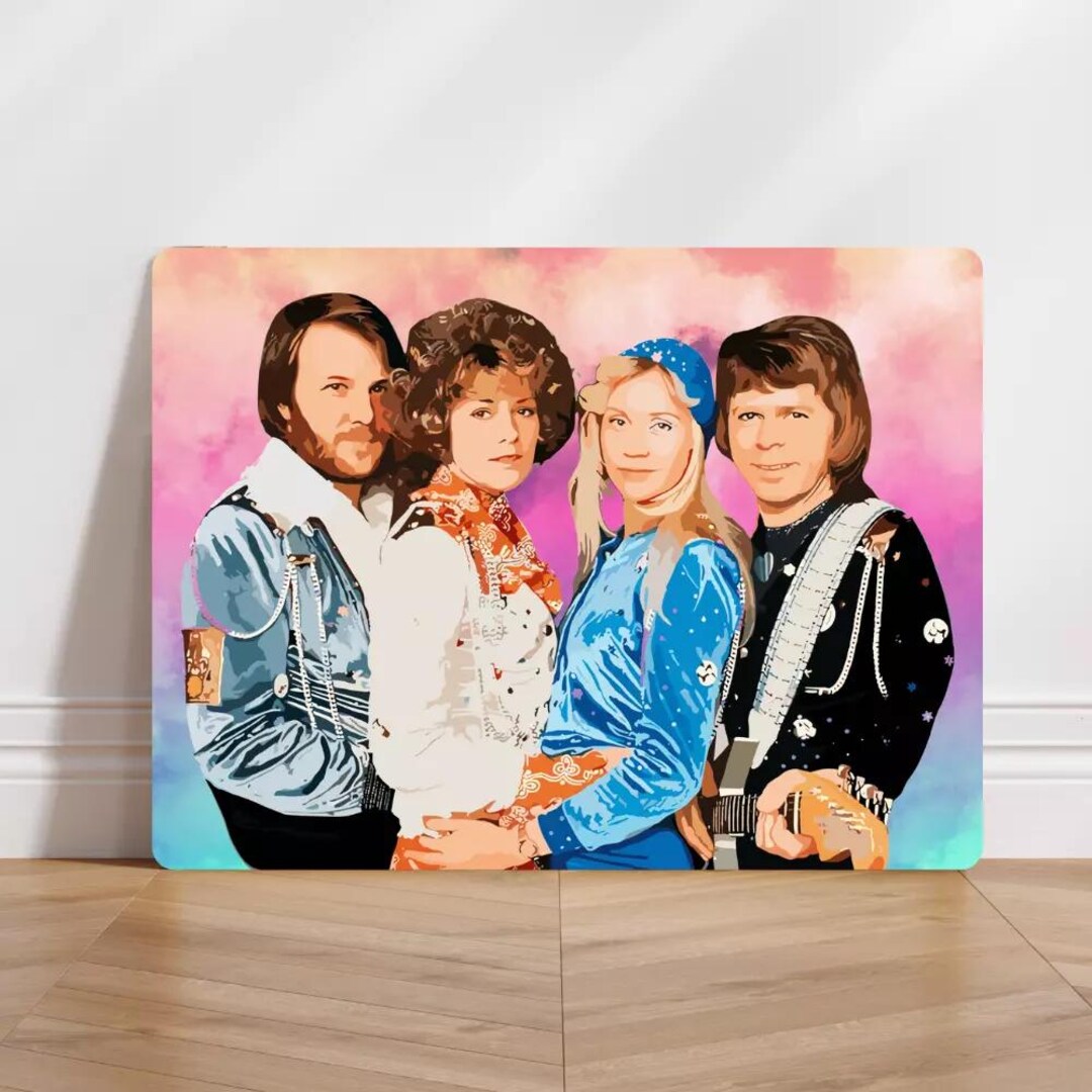 Custom Personalised Aluminium Metal Sign Abba Poster - Etsy