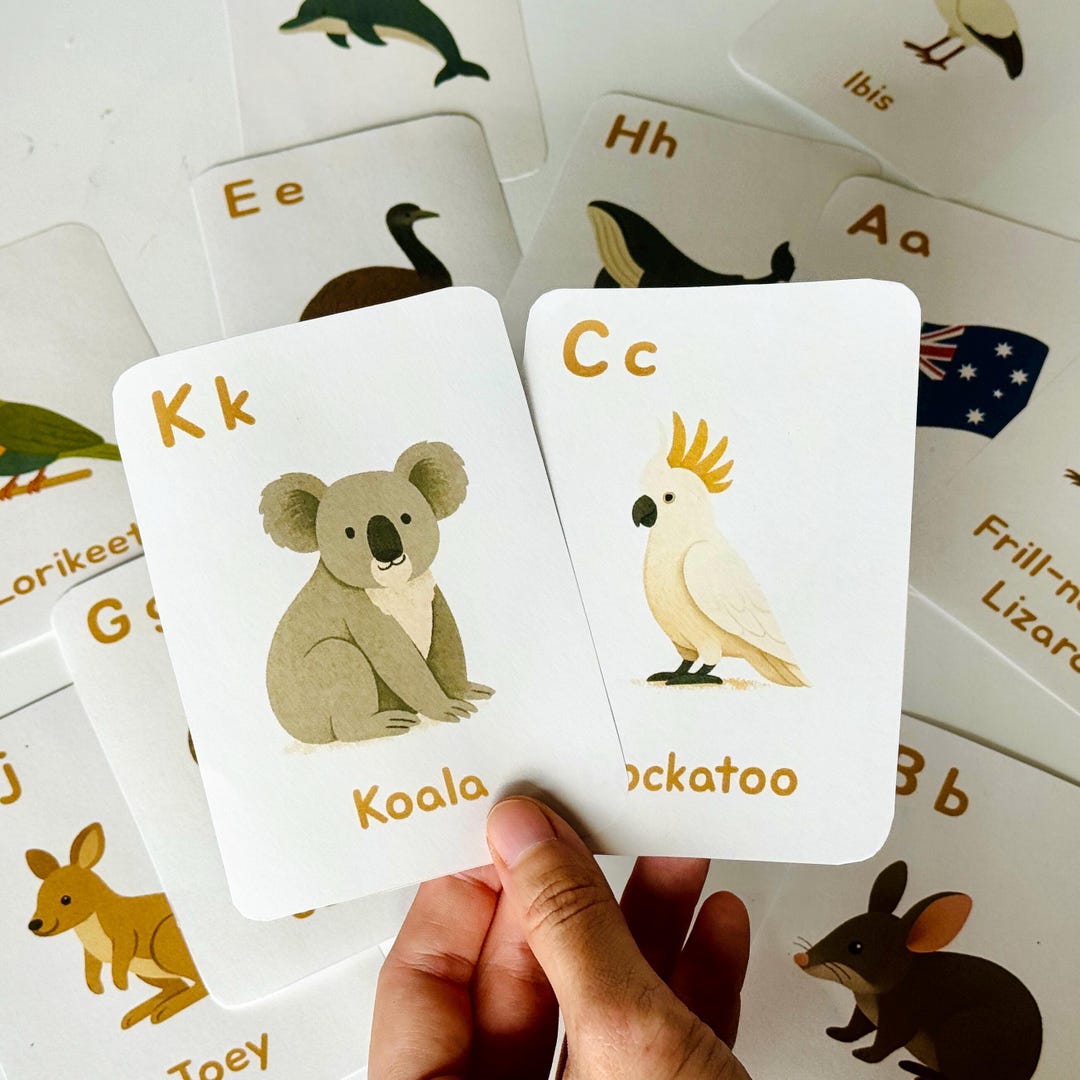 Little Aussie ABC Alphabet Cards | Australian Animal Flashcards for ...