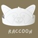 Printable Raccoon Crown: Kids Animal Coloring Party Hat (PDF Download ...