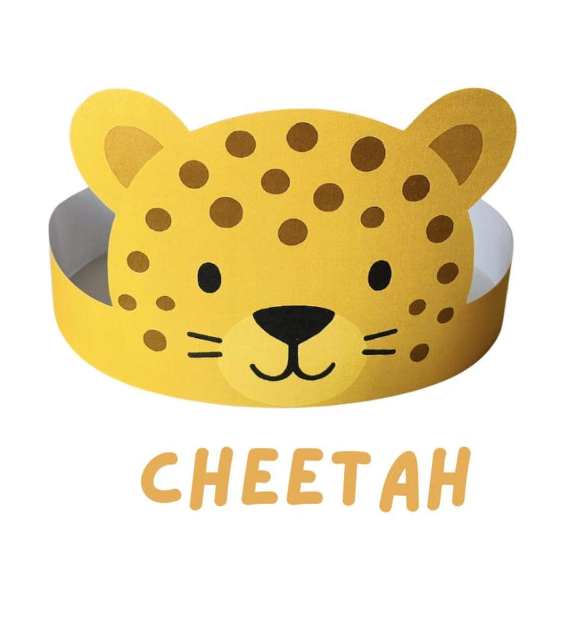 Cheetah Crown for Kids: Printable Animal Headband Craft | PDF Download ...