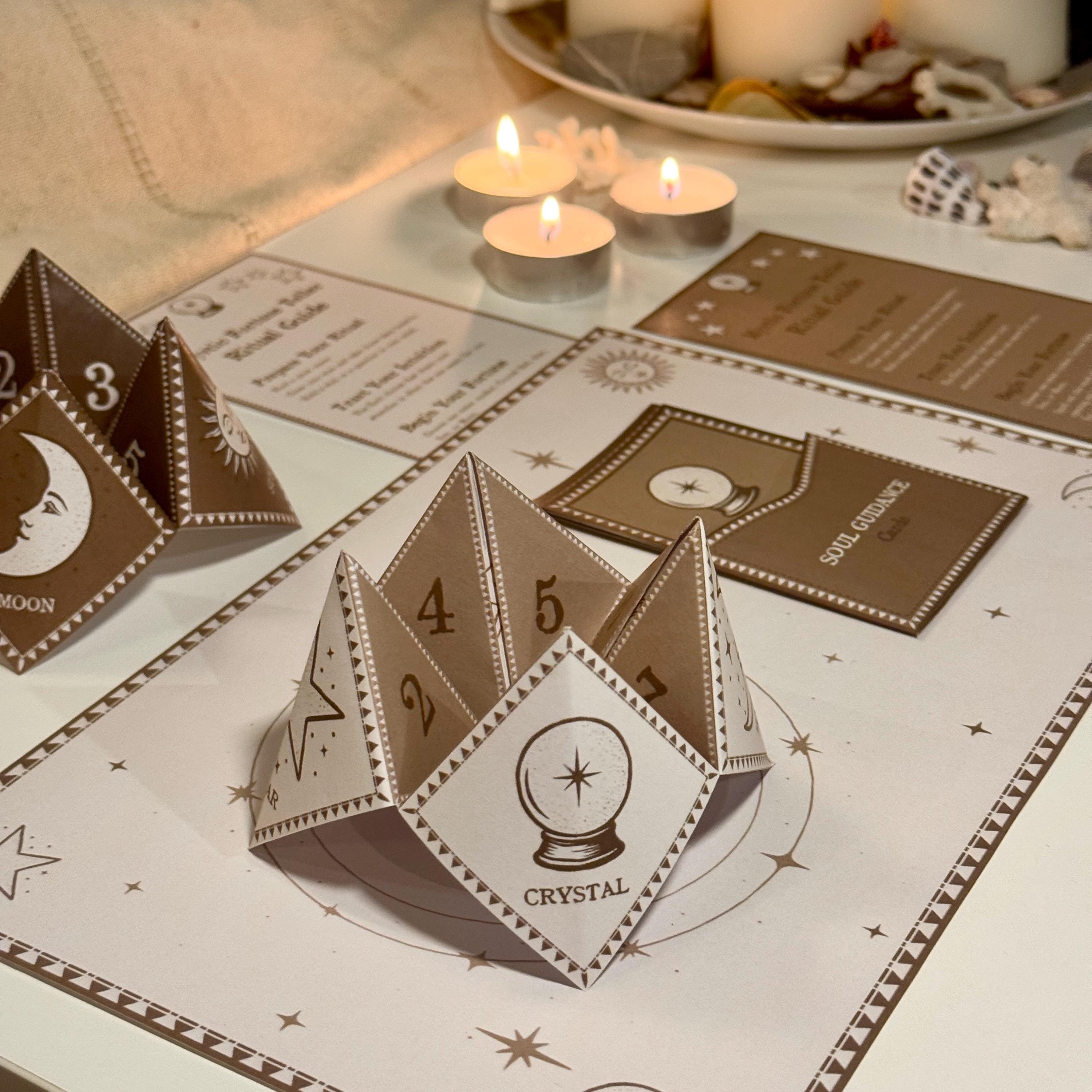 Mystic Fortune Teller Kit Printable – Soul Guidance Cards, Desk Mat ...