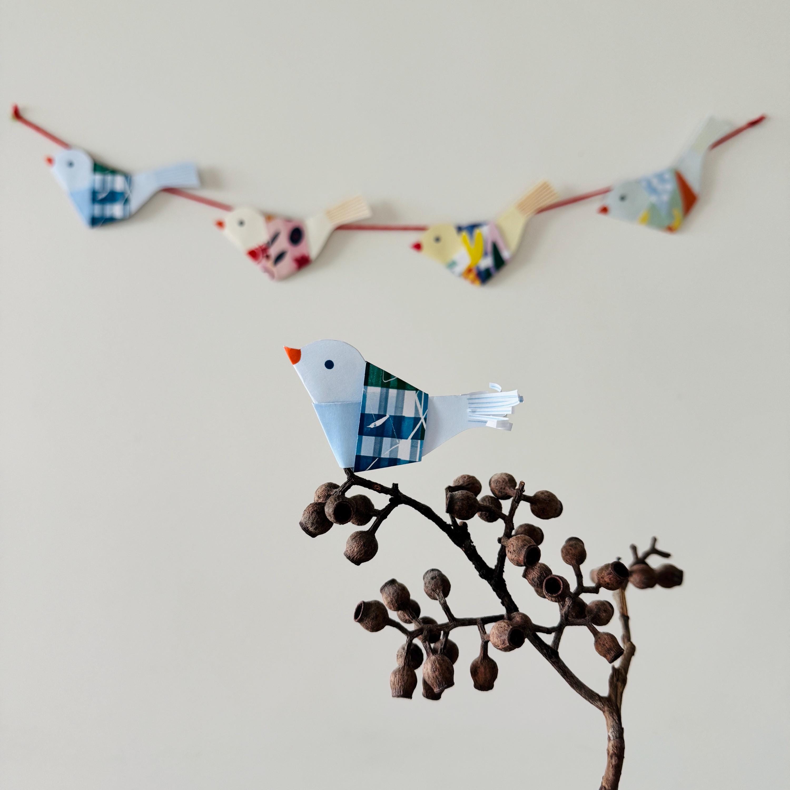 Colorful Printable Wish Bird Template | Foldable Paper Bird Craft for ...