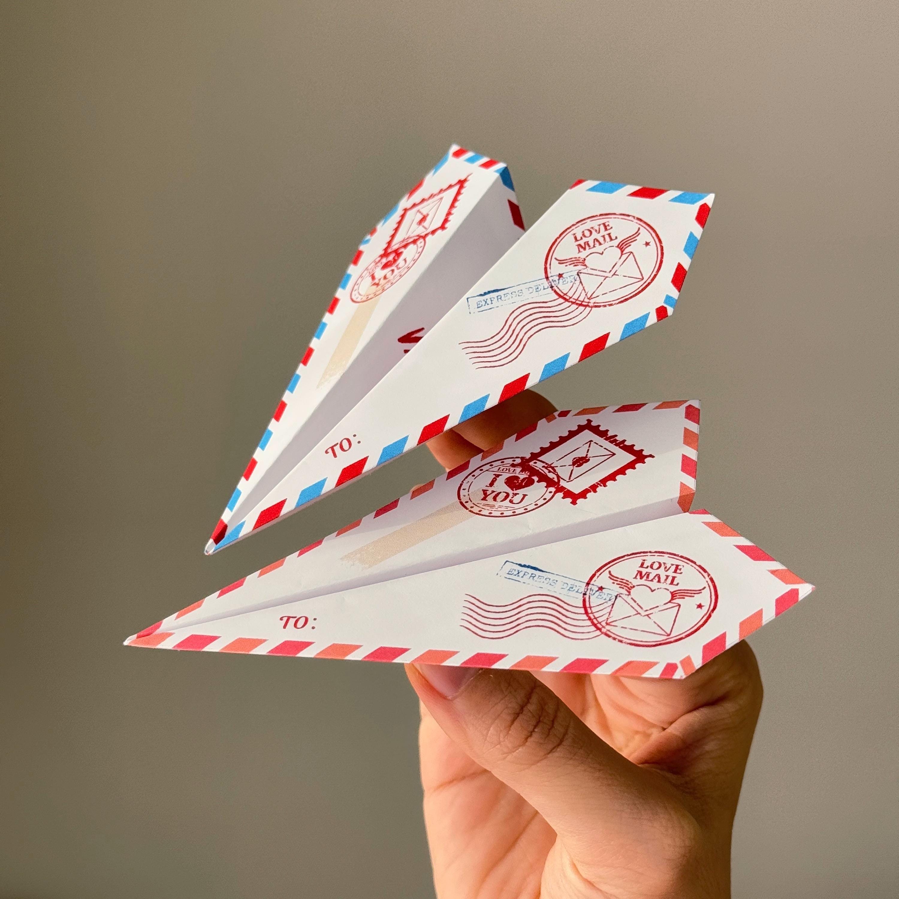 Love Mail Paper Airplane Printable | Valentine's Day Activity (digital ...