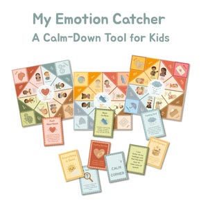 Feelings Cootie Catcher Printable – Kidsemotion Regulation Tool for ...