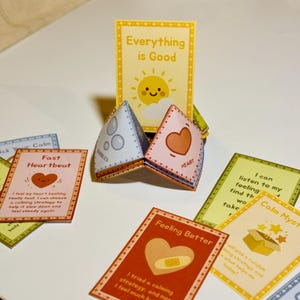 Feelings Cootie Catcher Printable – Kidsemotion Regulation Tool for ...