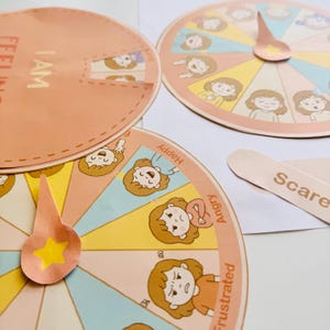 My Emotions Wheel for Girls – Printable Feelings Chart for Kids | Calm ...