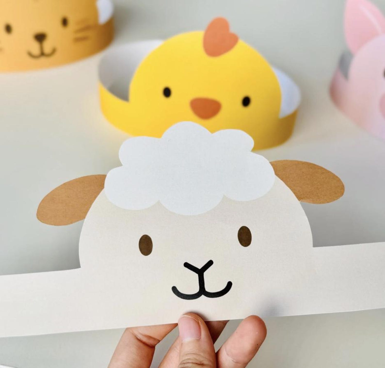 Sheep Crown – Kids' Farm Animal Party Hat, DIY Coloring (PDF Pattern ...