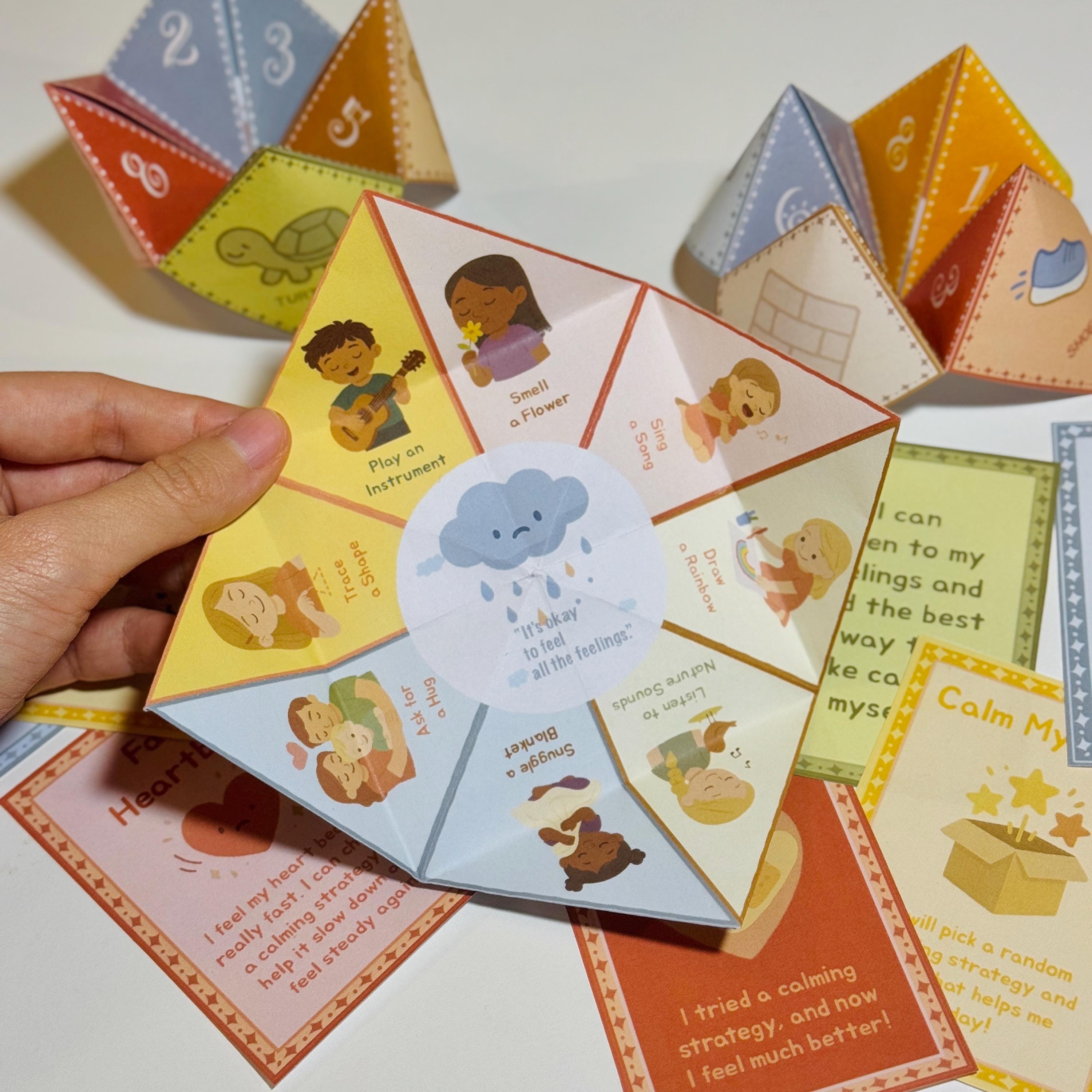 Feelings Cootie Catcher Printable – Kids Emotion Regulation, SEL ...