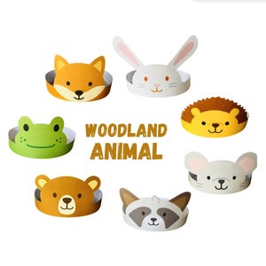 Printable Woodland Animal Crown – Bear Headband for Kids |coloring ...