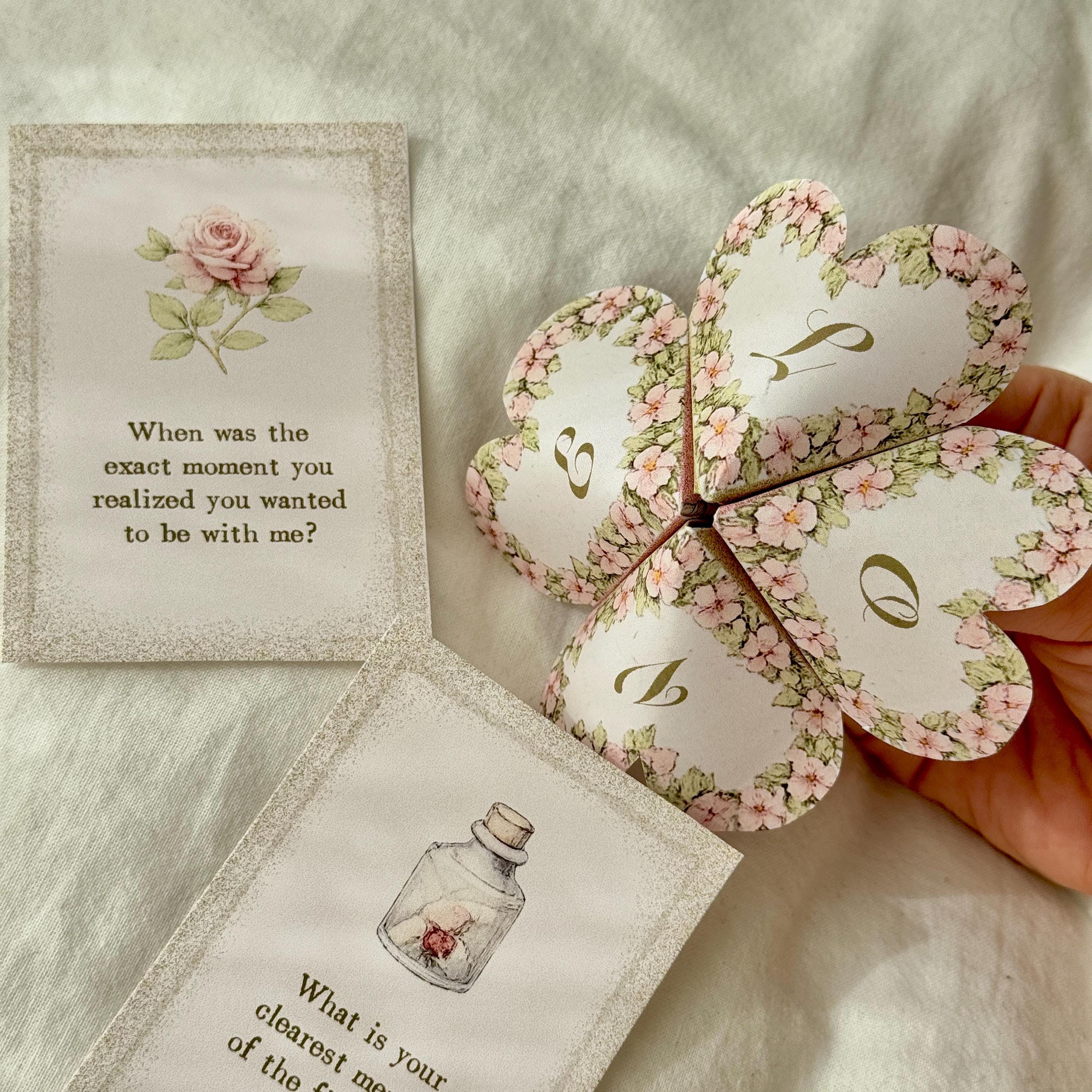 Printable Love Fortune Teller Game | Valentine's Day Cootie Catcher ...
