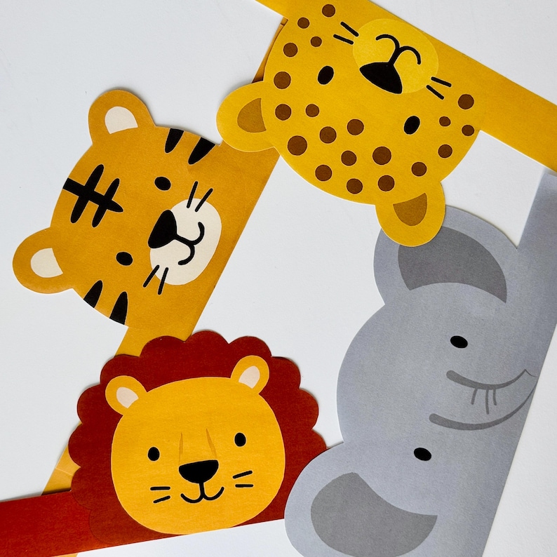 Safari Animal Headband Printable | Jungle Crown for Kids | Lion ...