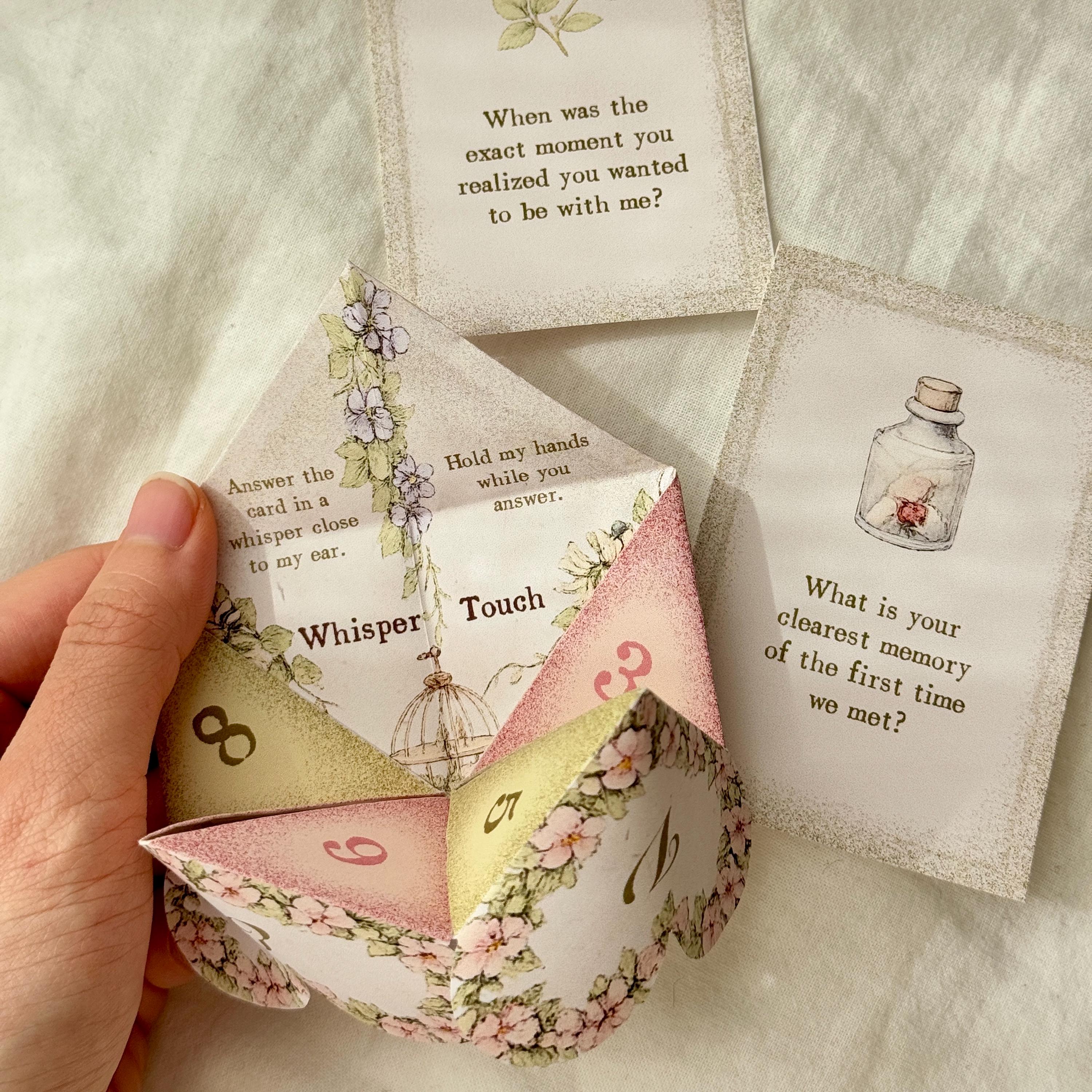 Printable Love Fortune Teller Game | Valentine's Day Cootie Catcher ...