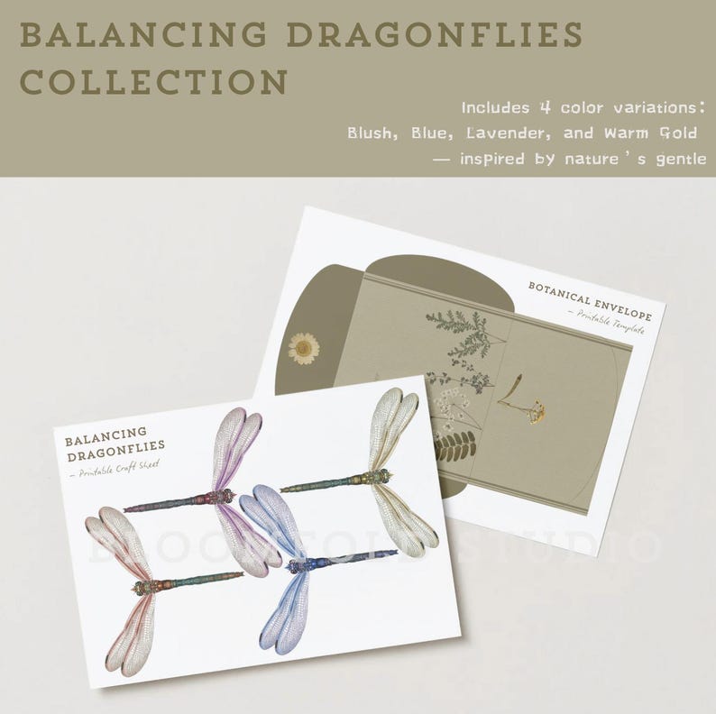 Balancing Dragonfly Craft | Printable DIY Physics Toy (PDF) - Etsy