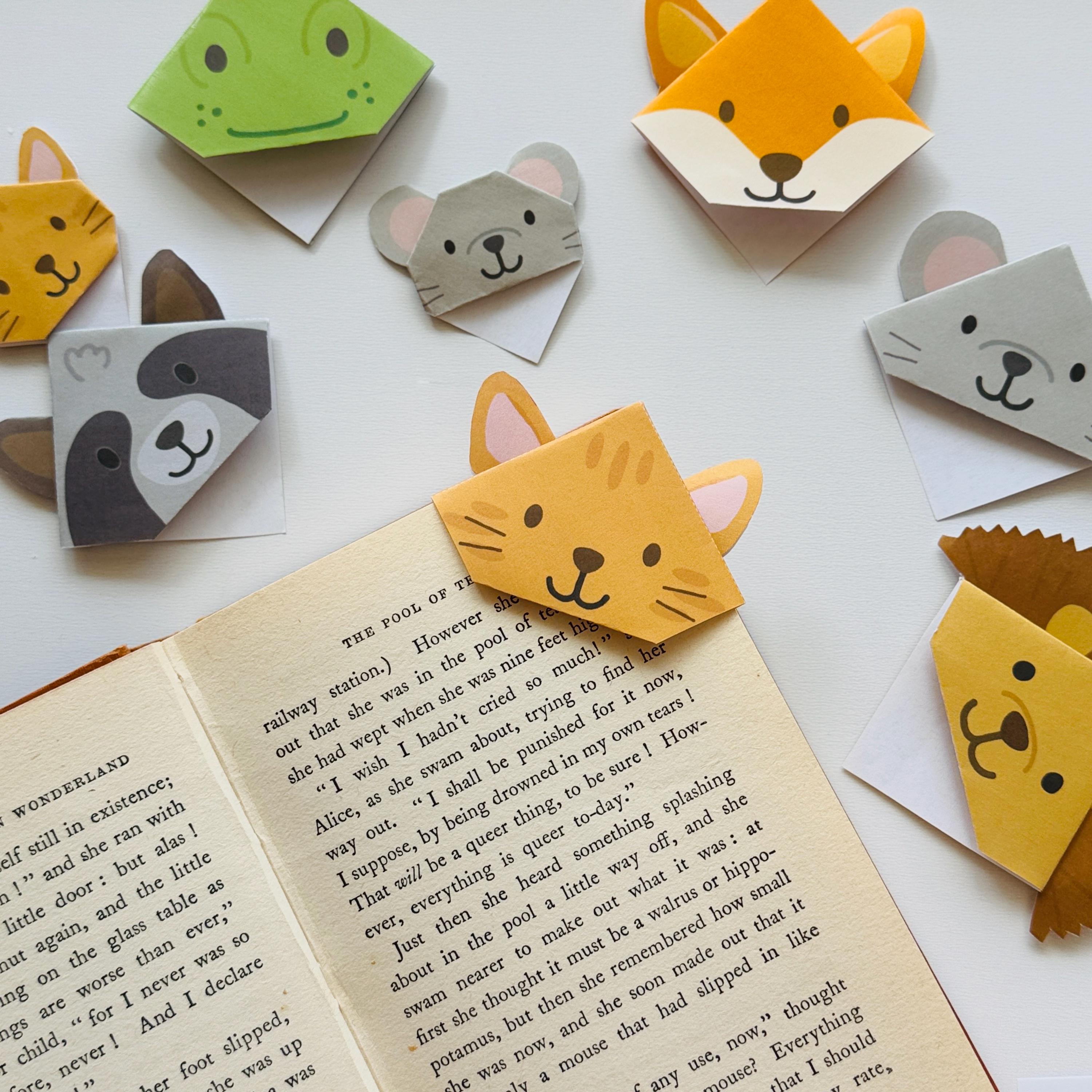 Woodland Animal Origami Finger Puppets & Corner Bookmarks – DIY Craft ...