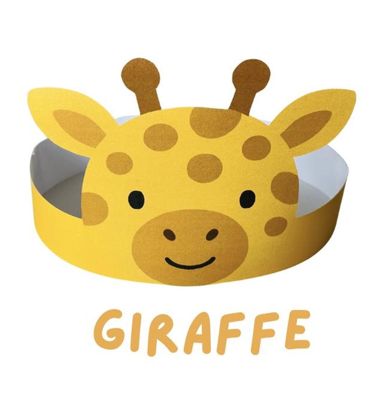 Safari Jungle Animal Crown – Giraffe Headband for Kids | Coloring ...