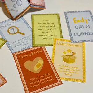 Feelings Cootie Catcher Printable – Kidsemotion Regulation Tool for ...