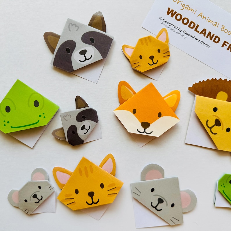 Woodland Animal Corner Bookmarks & Finger Puppets – Forest Animal ...