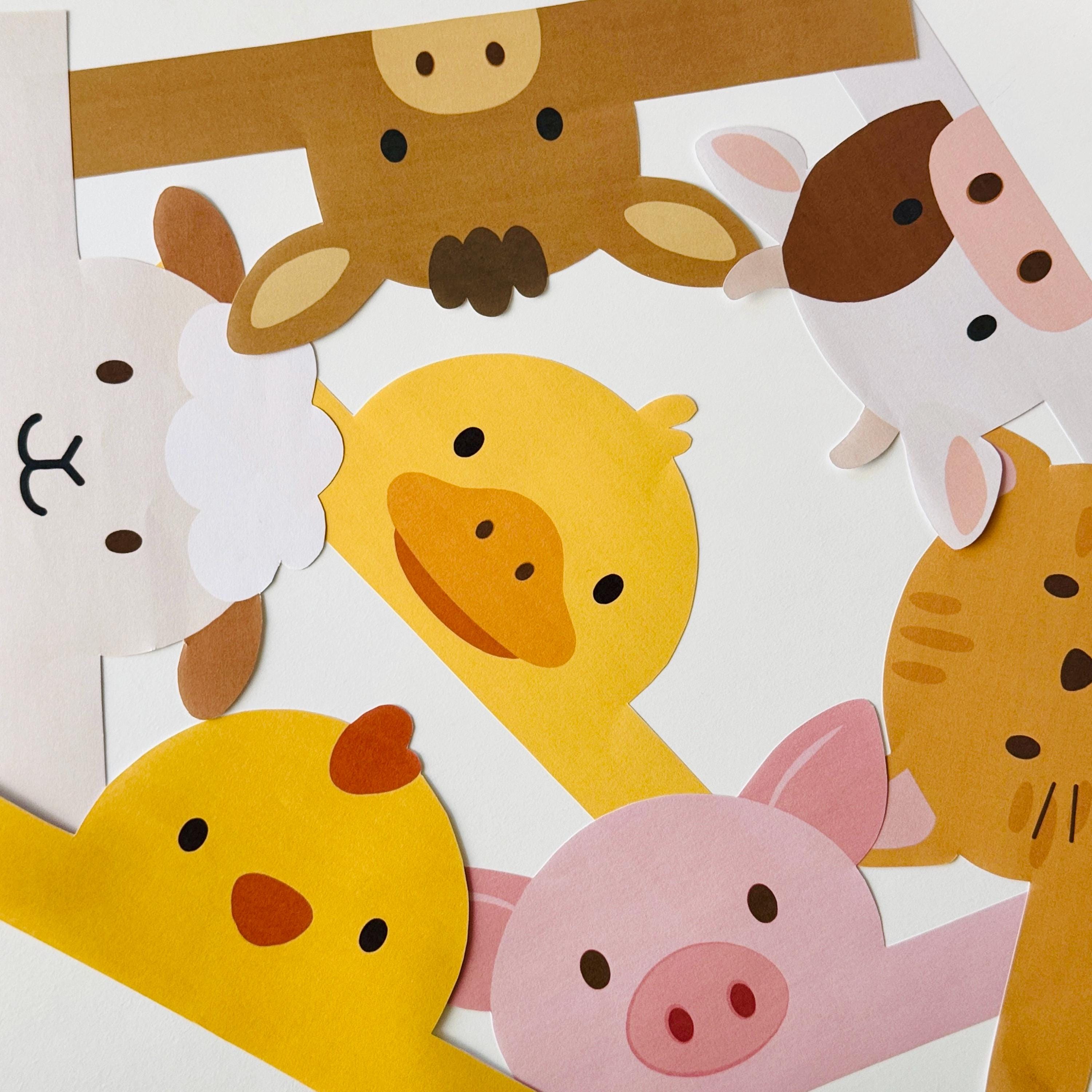 Printable Farm Animal Headbands for Kids – Pig, Cow, Horse, Duck, Sheep ...