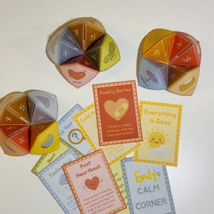 Feelings Cootie Catcher Printable – Kidsemotion Regulation Tool for ...