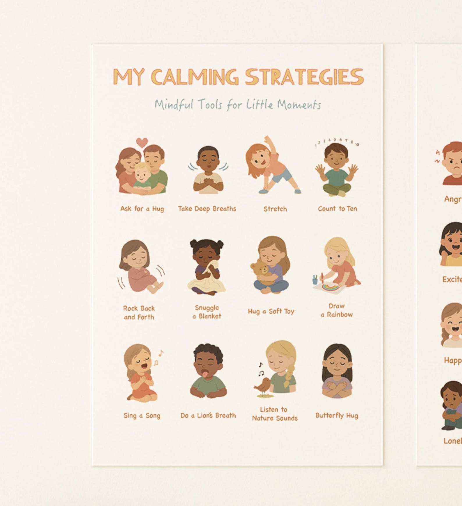 Calming Corner Posters – Feelings & Calming Strategies Kids ...