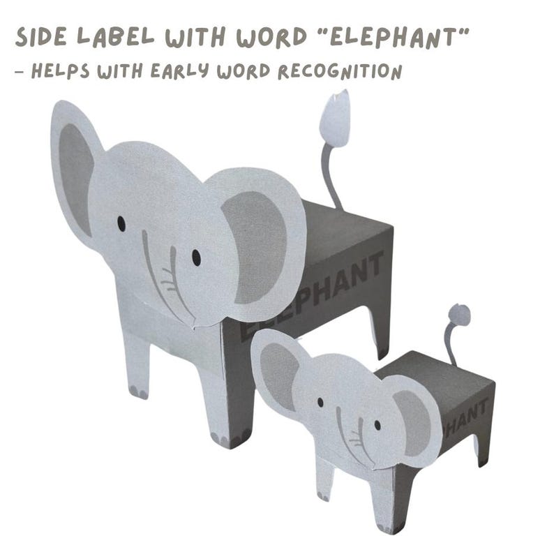 Elephant Paper Animal Craft for Kids –printable Safari DIY Papercraft ...