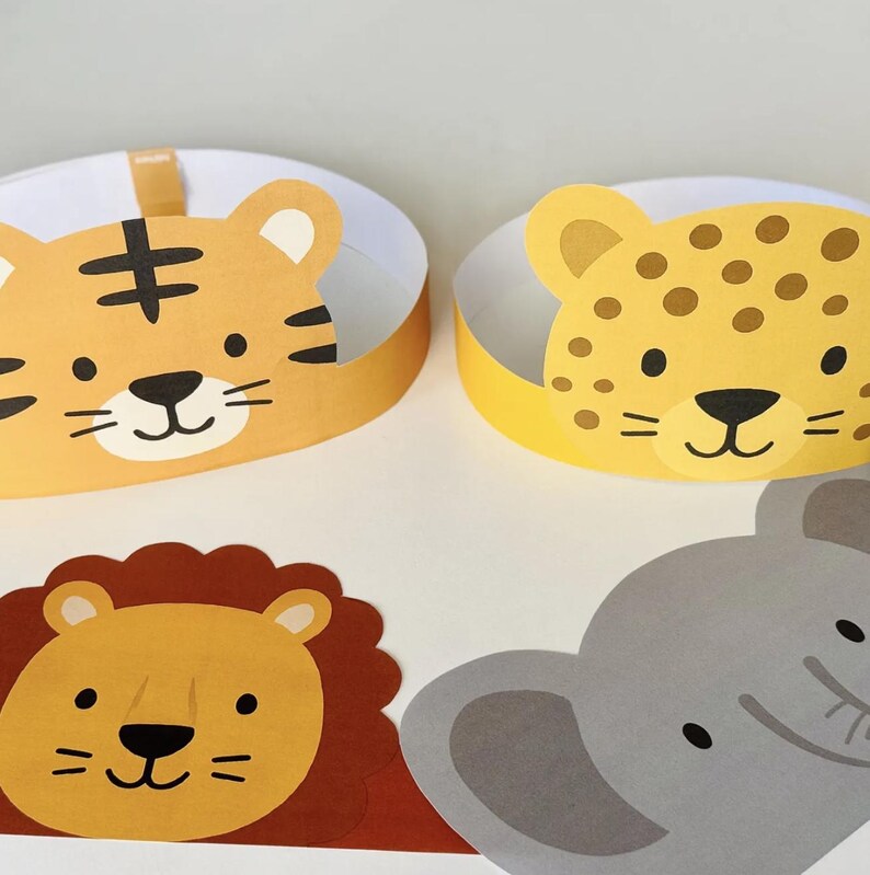 Cheetah Crown for Kids – Safari Animal Headbandcraft | Preschool ...
