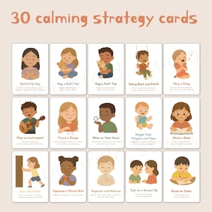 Calming Strategy Cards for Kids – 30 Printable Calm-down Tools ...