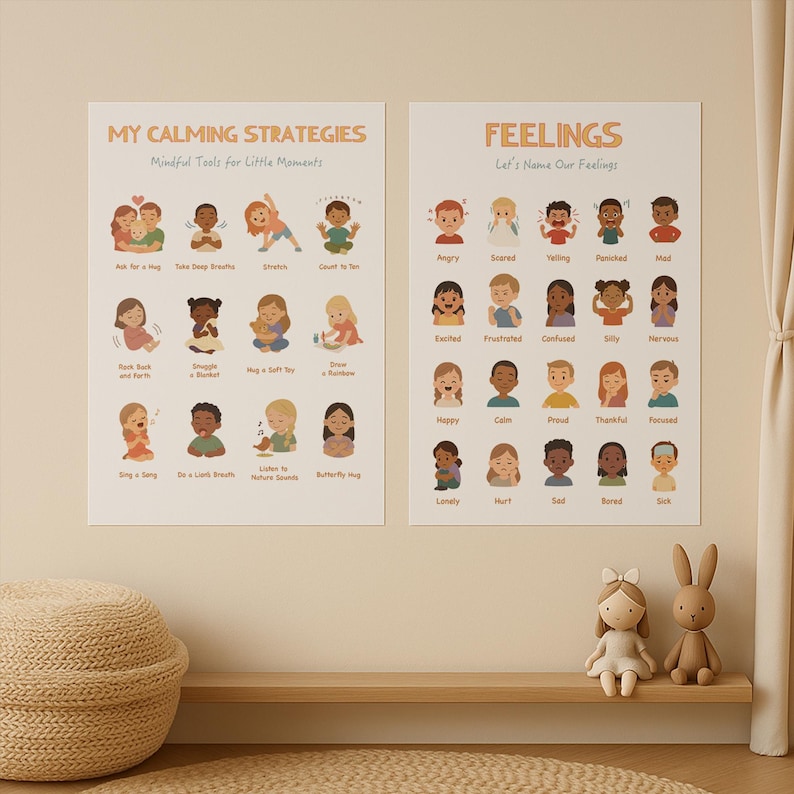 Calming Corner Posters – Feelings & Calming Strategies Kids ...