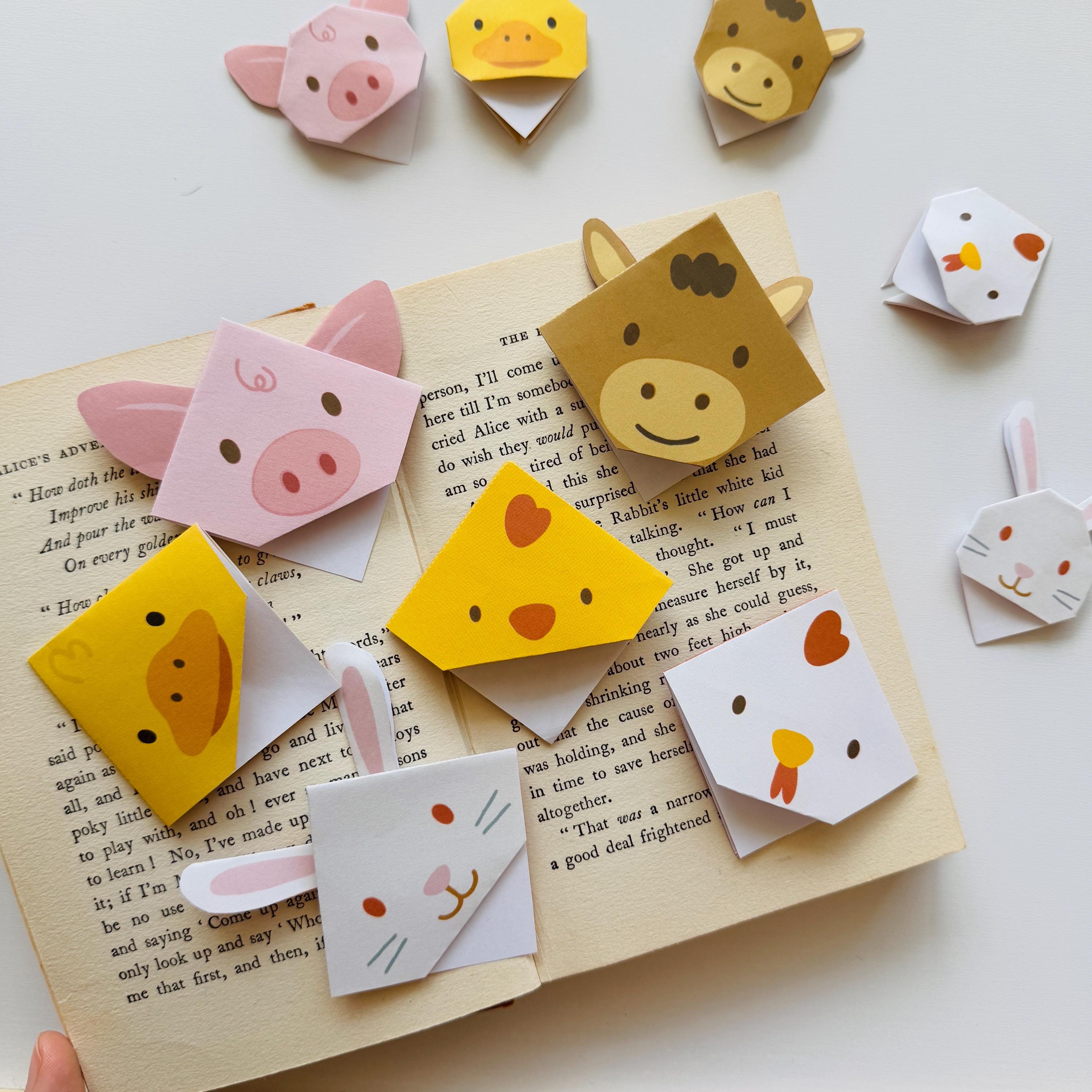 Farm Animal Bookmarks & Finger Puppets – Printable DIY Origami for Kids ...