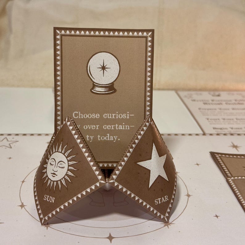 Mystic Fortune Teller Kit Printable – Soul Guidance Cards, Desk Mat ...