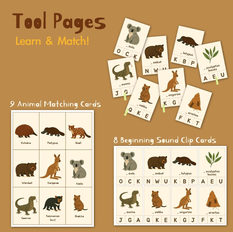 Discover Aussie Animals Montessori Busy Book｜ages 3–7morning Basket ...