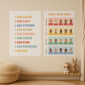 Emotion Flashcards, Zones of Regulation Cards for Kids – Calming Corner ...