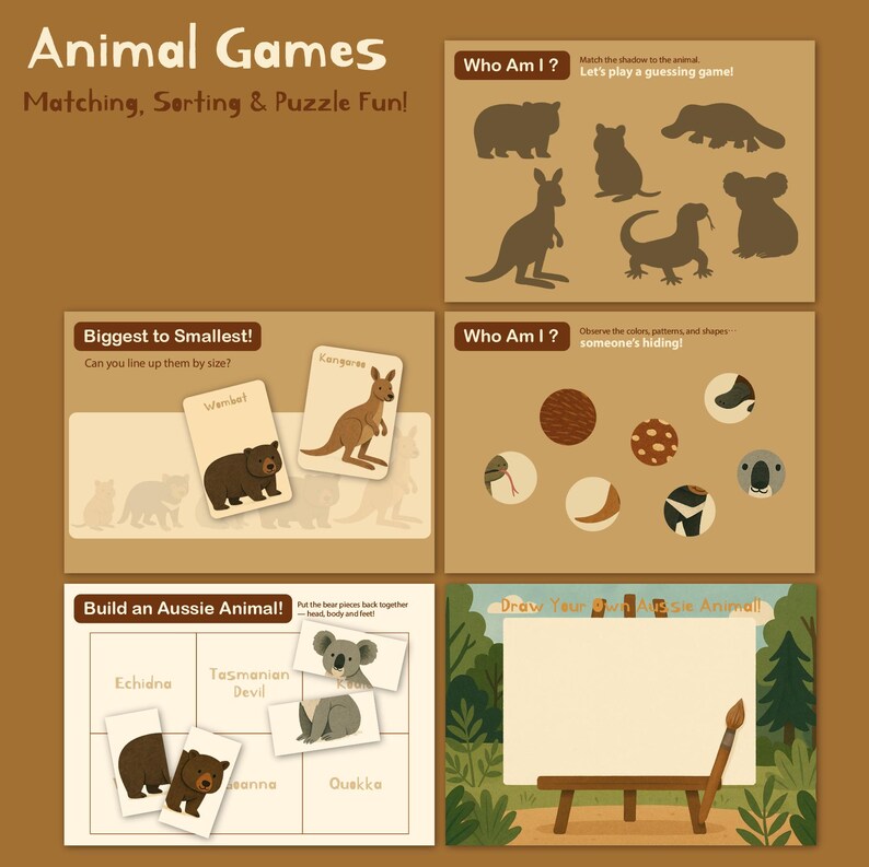 Discover Aussie Animals Montessori Busy Book｜ages 3–7morning Basket ...