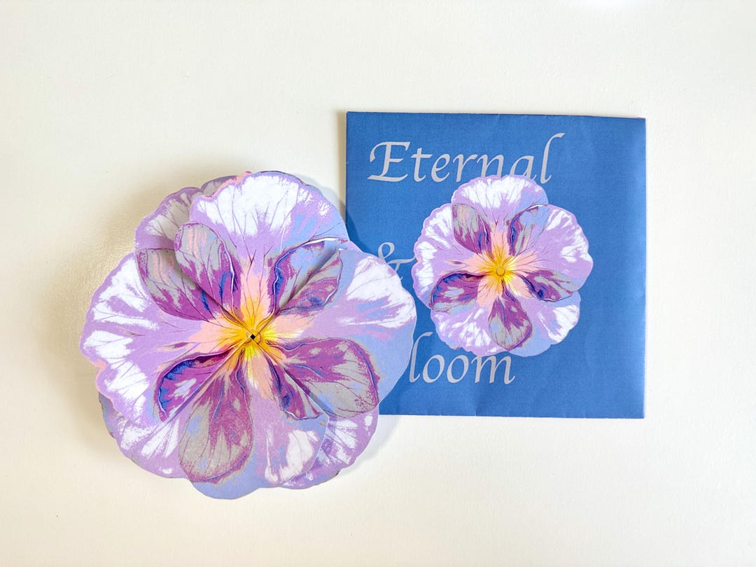 Flower Origami Letter–psychedelic Purple Primrose | DIY Gift Card ...