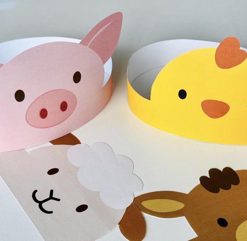 Sheep Crown – Kids' Farm Animal Party Hat, DIY Coloring (PDF Pattern ...