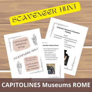 Capitolines Museums Italy Scavenger Hunt for Kids Explore Rome With Fun ...