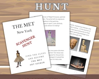 Metropolitan Museum of Art (the Met) Scavenger Hunt for Kids Printable ...