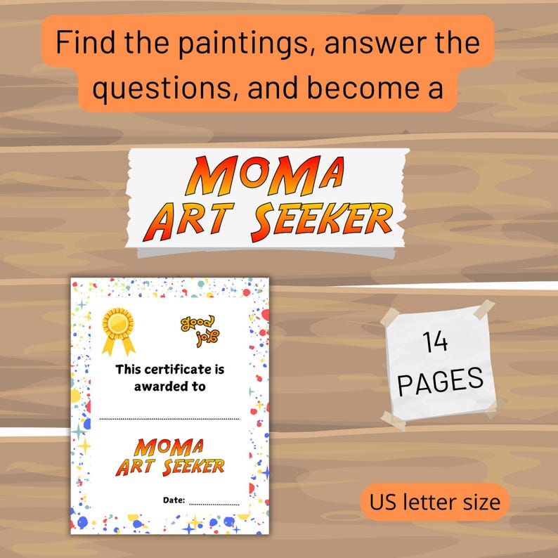 Moma Museum of Modern Art Scavenger Hunt for Kids, Families and Friends ...