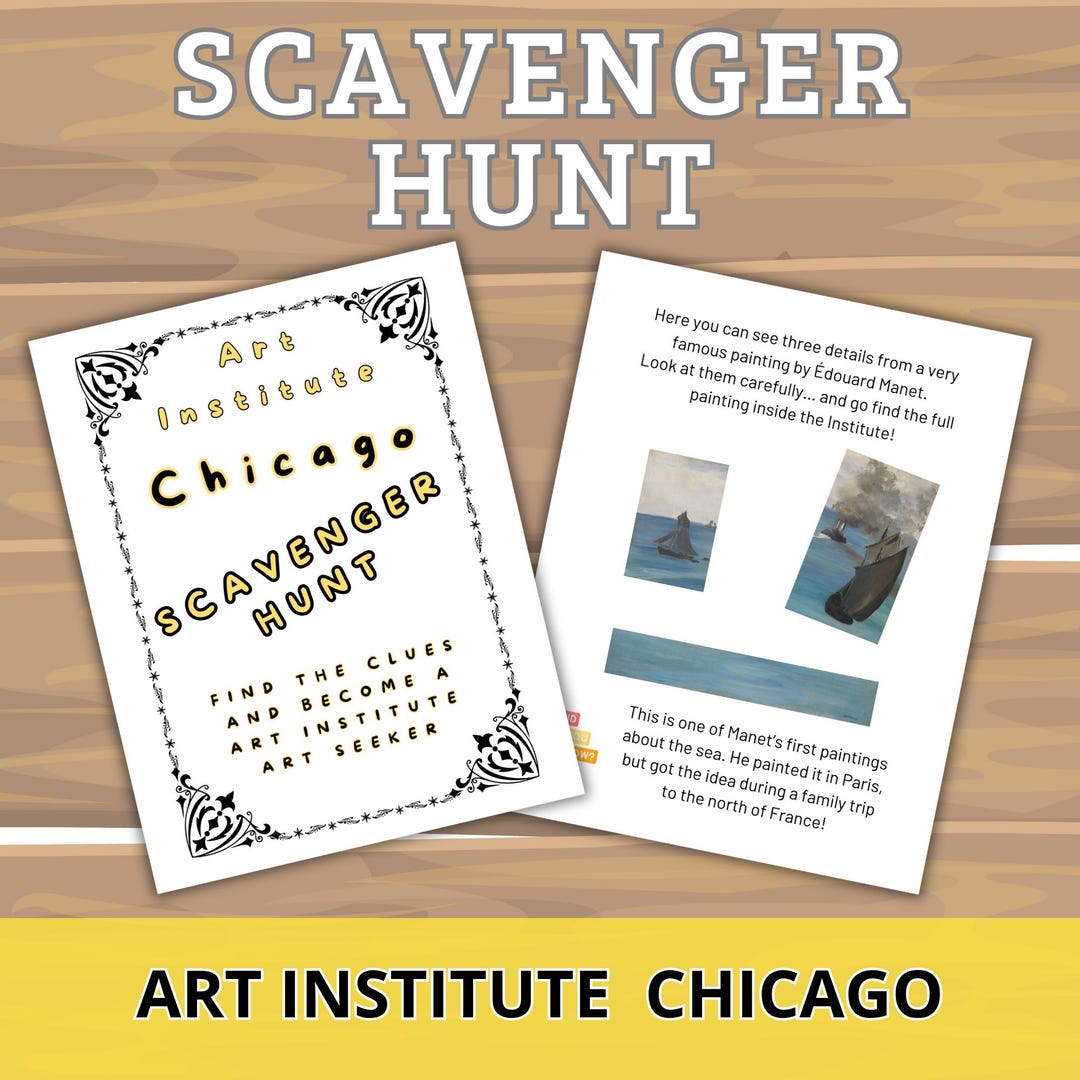 Art Institute Chicago Scavenger Hunt Printable, Digital Download Museum ...