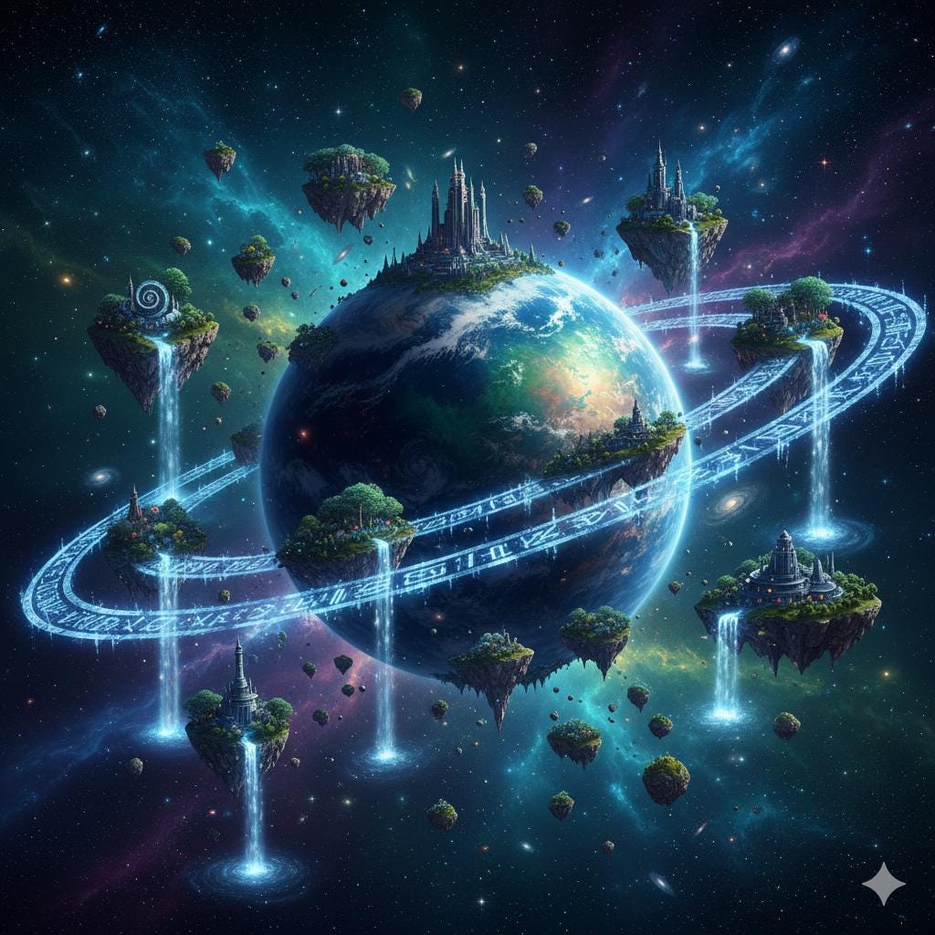 Alien Planet Art Print | Sci-fi Wall Art | Cosmic Landscape Digital ...