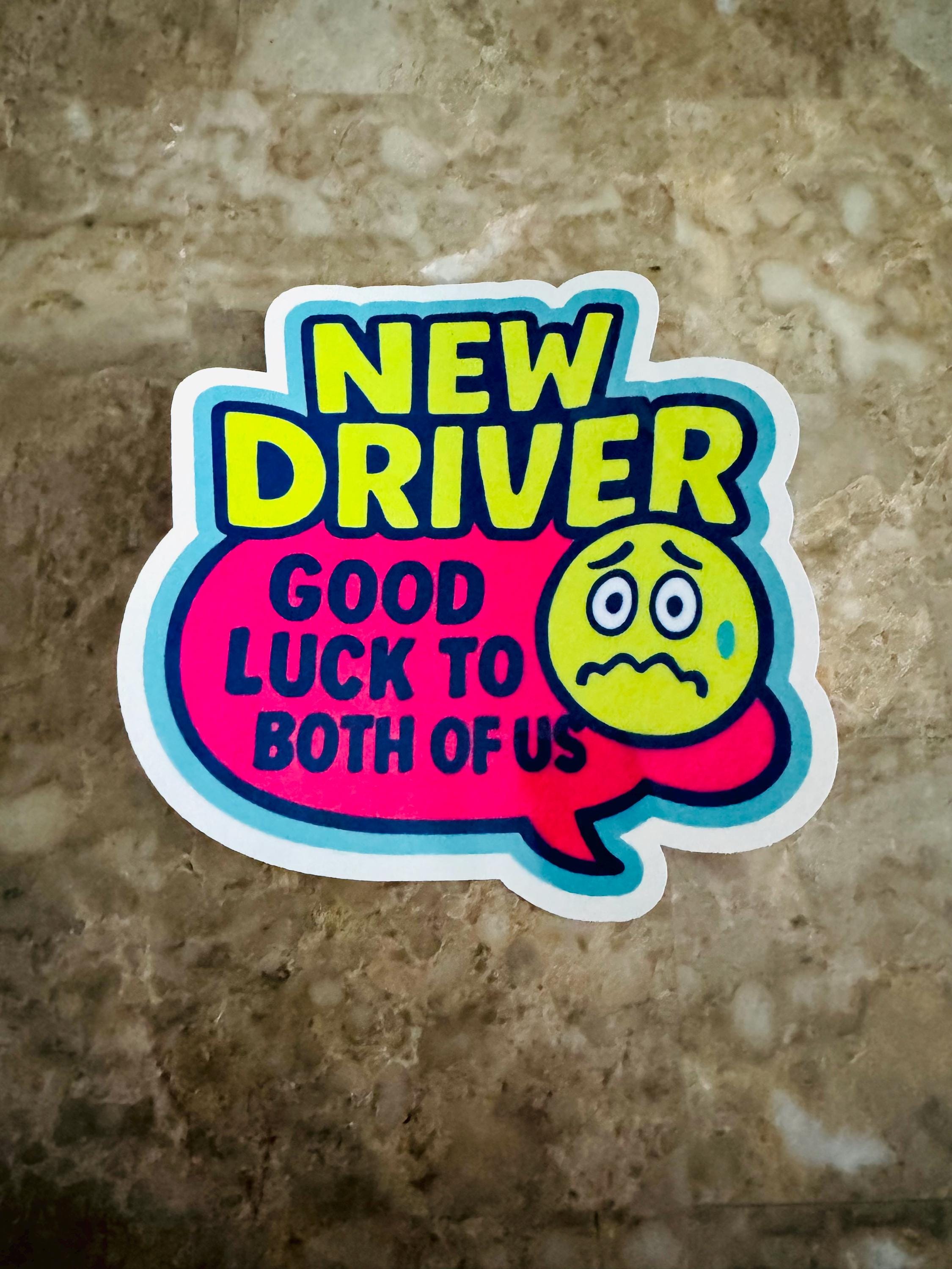 Funny "new Driver" Car Decal - Good Luck to Both of Us! - Etsy